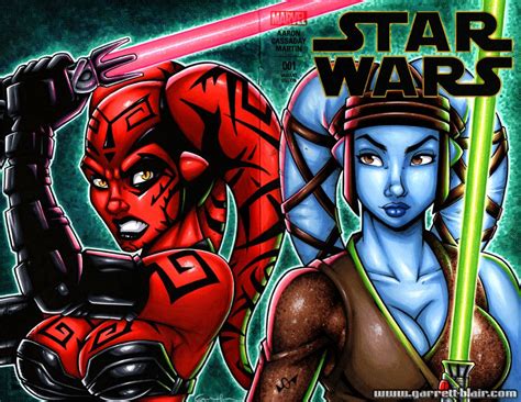 Aayla Talon Double Bust Sketch Cover By Gb2k Deviantart On