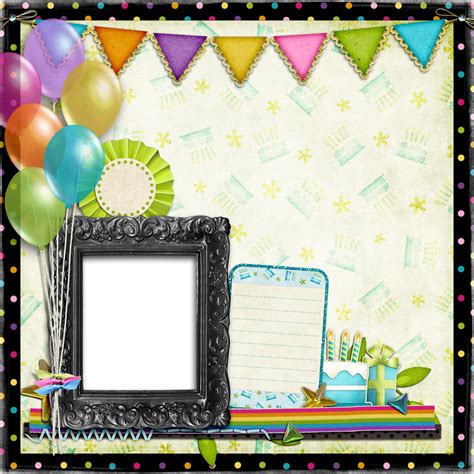 Cadre Anniversaire Png Marco Birthday Frame Png