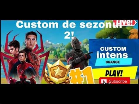 Live Fortnite Rom Nia Jucam Custom Cu Abonatii Youtube
