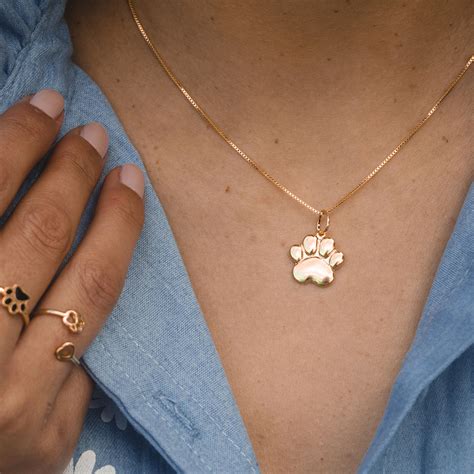 Pingente De Pata Em Alto Relevo Folheado Em Ouro 18k JOIAS PETMOM