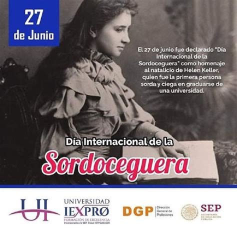 Día Internacional de la Sordoceguera como homenaje al natalicio de