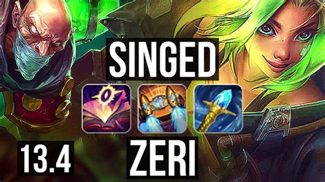 SINGED Vs ZERI MID 10 1 16 1100 Games Legendary 1 3M Mastery
