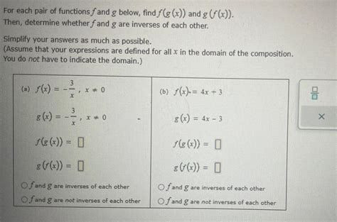 [answered] for each pair of functions f and g below find f g x and g f kunduz