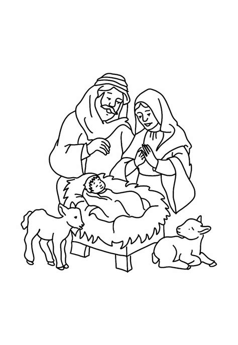 Desenhos Do Nascimento De Jesus Para Colorir Bora Colorir