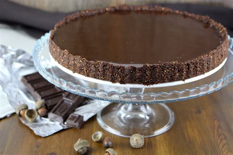 Tarta De Chocolate Negro Con Glaseado Espejo Sin Lactosa Tarte Au