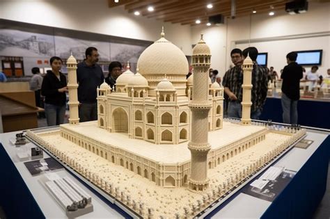Premium AI Image Model Of The Taj Mahal In The Museum