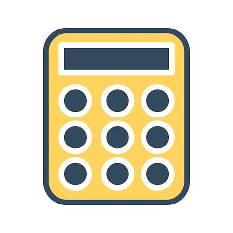 Premium Vector Calculator Icon Vector Illustration Design Template