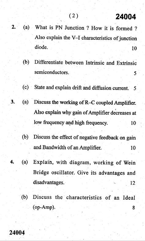 Mdu B Tech St Semester Basics Of Electronics Dec Question Paper
