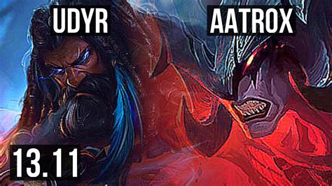 Udyr Vs Aatrox Top Games Kr Master Youtube