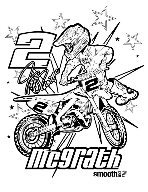 Dibujo De Motocross Para Colorear Y Pintar 50580