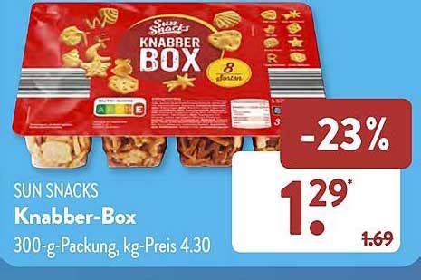 Sun Snacks Knabber box Angebot bei ALDI SÜD 1Prospekte de