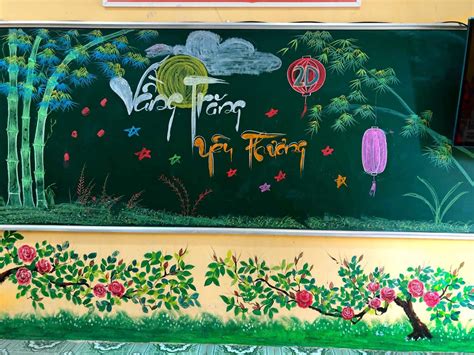 50 mẫu trang trí bảng Trung thu 2024 đẹp ấn tượng