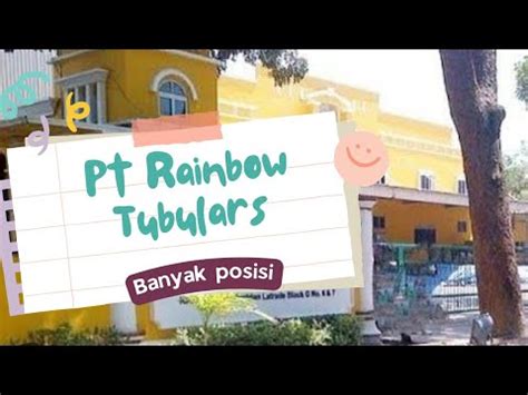 Pt Rainbow Tubulars Loker Batam Hari Ini Iklan Kota Batam Lowongan