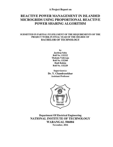 pdf reactive power management in islanded microgrids using proportional reactive power sharing