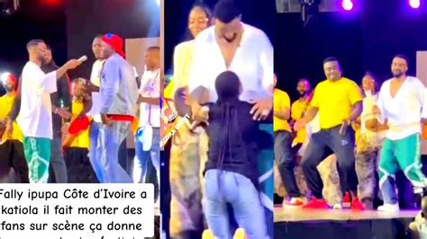 Fally Ipupa Fait Monter Des Fans Sur Sc Ne Au Concert De Katiola En