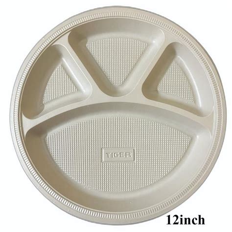 12 Inch 4 Compartment Disposable Plastic Plate At Rs 2 25 Piece In New