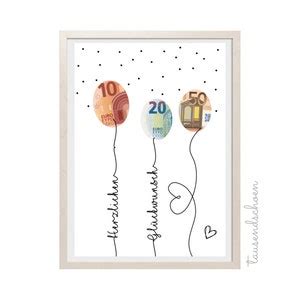 PDF Geldgeschenk Geburtstag Hochzeit Abschluss Jubiläum Schulabschluss