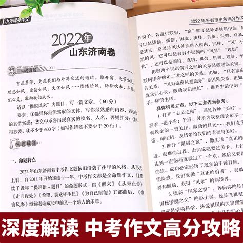 2023新版中考满分作文初中生写作技巧书素材精选初三中考满分作文作文大全2020人教版优秀作文全国初中语文九年级新满分作文书 虎窝淘