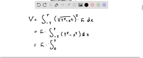 solved determine the volume of a sphere x 2 y 2 r 2 centered at the origin with radius r