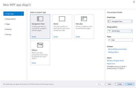 Windows Template Studio Visual Studio Marketplace