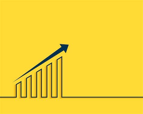 Gráfico de crecimiento de éxito empresarial con flecha de dirección