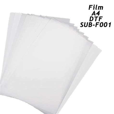 DTF Film A4 10 Sheets SUB F001 1 Sided Treatment