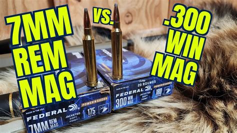 7mm Remington Magnum Vs 300 Winchester Magnum Federal Powershok YouTube