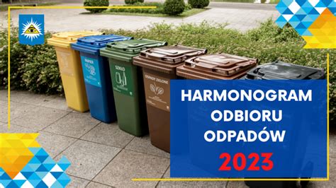 Harmonogram odbioru odpadów 2023 r do pobrania Gmina Radzymin