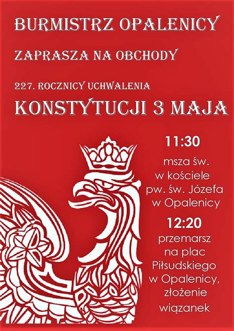 Obchody 227 Rocznicy Uchwalenia Konstytucji 3 Maja SP Opalenica