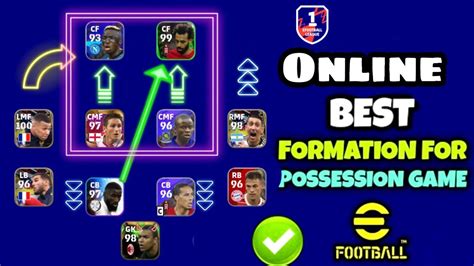 Best Formation For Possession Efootball Mobile Cf Best Formation
