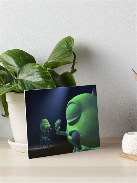 Mike Wazowski Singing Meme Art Board Print By MadoScientist Redbubble