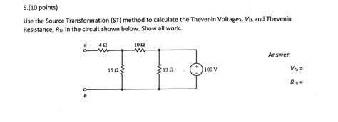 solved 5 10 points use the source transformation st