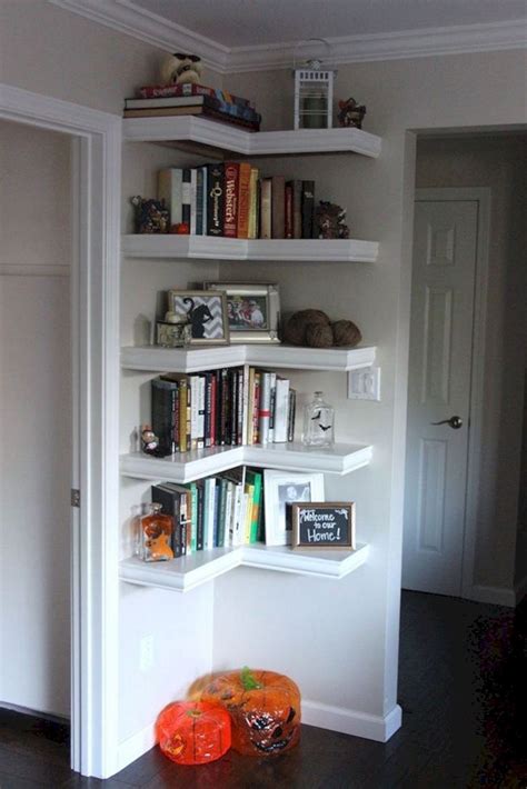 Floating Corner Wall Shelf Idea