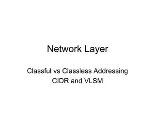 5 CIDR VLSM Ppt