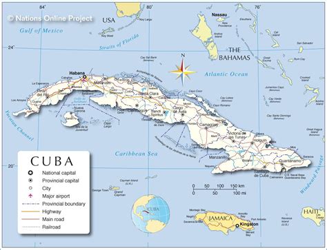 Administrative Map Of Cuba Nations Online Project Map Of Cuba Cuba