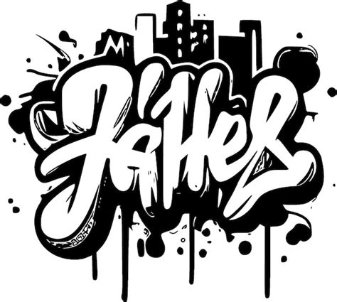 Premium Vector Graffiti Minimalist And Flat Logo Vector Illustration