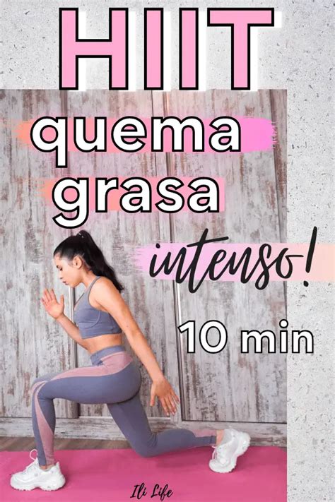 10 Min HIIT Rutina QUEMAR GRASA EN TODO EL CUERPO FULL BODY PARA