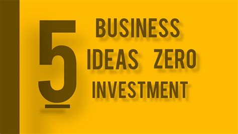 5 Business Ideas With Zero Investment Business Tricks Start Today