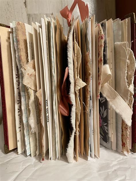 Handmade Junk Journal For Sale A Romantic Rose Vintage Hard Cover