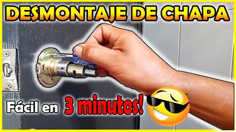 Como QUITAR Una CHAPA De Una PUERTA De Madera Como QUITAR Una CHAPA