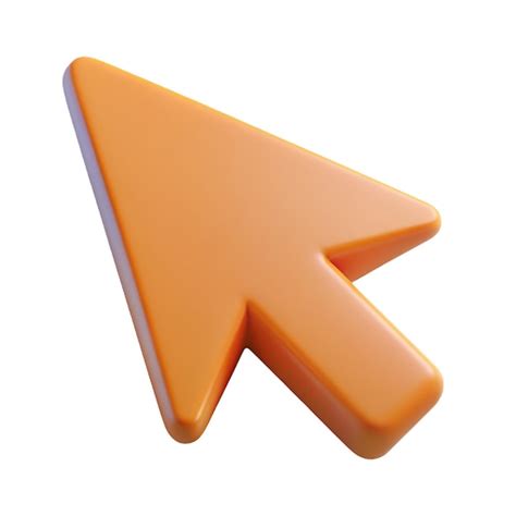 Arrow Pointer Mouse Cursor Computer Interface 3d Vector Icon Cartoon