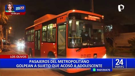 Los Olivos Golpean Dentro De Bus A Sujeto Acusado De Realizar