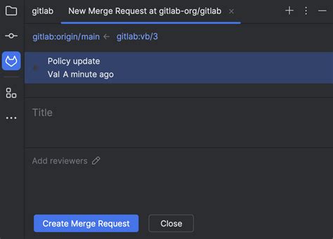 Work With Gitlab Merge Requests Jetbrains Rider Documentation