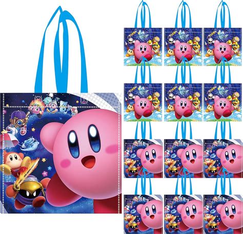 12 Bolsas De Regalo De Fiesta De Estrellas Rosas Reutilizables No