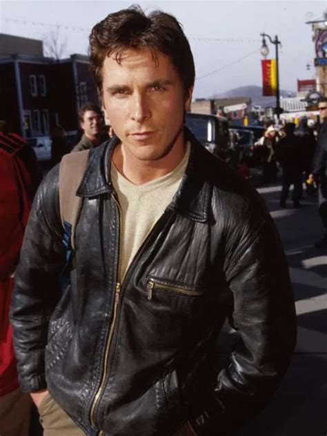 American Psycho Christian Bale Leather Jacket The American Outfit