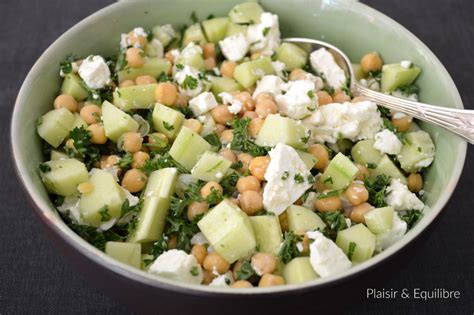 Salade De Pois Chiches Persil Concombre Et Feta Plaisir Et Equilibre