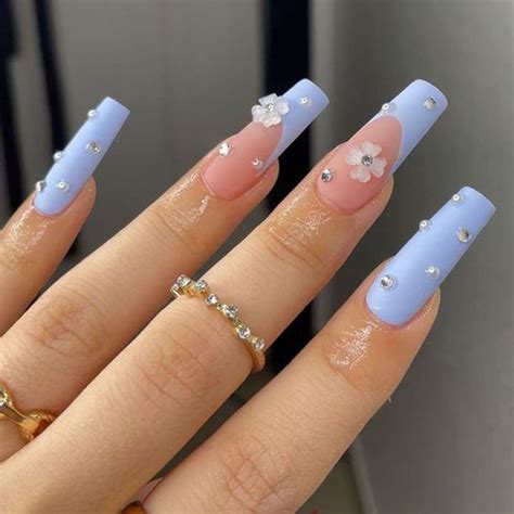 Blue Acrylic Nail Designs