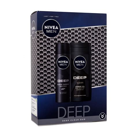 Nivea Men Deep Clean Duo Zestaw Żel pod prysznic 250 ml