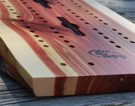 10 X 23 Cribbage Board Large Red Cedar Wood From The Hood