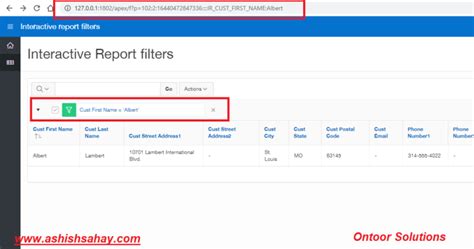 interactive report auto filter via url oracle apex part 1 ontoor blogs